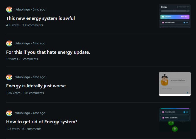 Duolingo Energy และ การฟังเสียงของผู้ใช้ vs การฟังข้อมูล