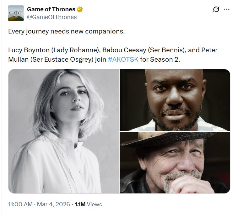 Pop Culture Pundit Grace Randolph Praises 'A Knight Of The Seven ...