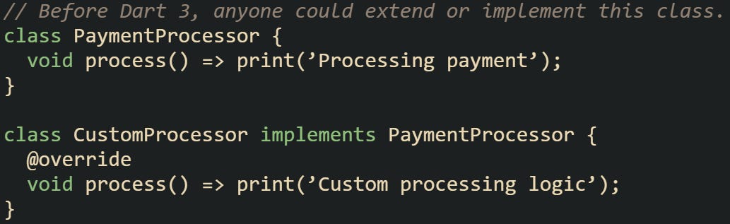 Dart 3 Class Modifiers Explained
