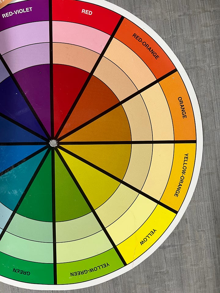 different yellow colors