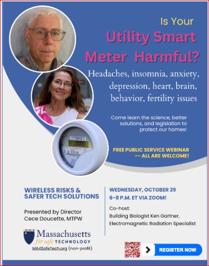 10/29 Smart Meter Event: Cece Doucette of MA4SafeTechnology w/ Building ...