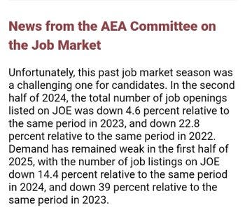 The Collapse of the Econ PhD Job Market