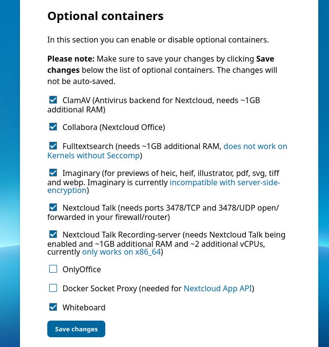 Installing Nextcloud AiO = All-in-One - by Karl William