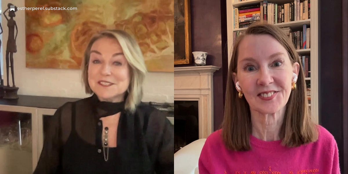 Between Us: Esther Perel + Gretchen Rubin live on Substack