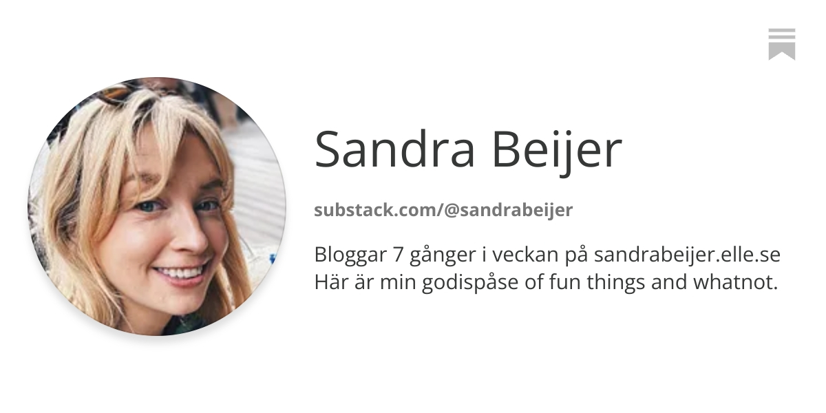Sandra Beijer | Substack