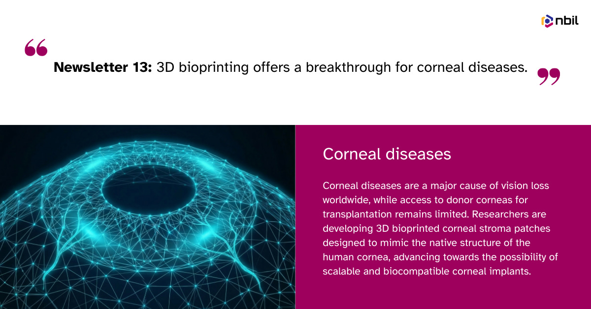 3D Bioprinting Offers a Breakthrough for Corneal Diseases.