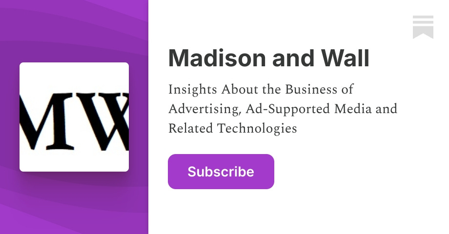 Madison and Wall | Substack