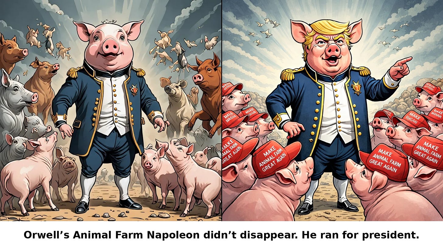 Napoleon the Pig and the 47th President: What George Orwell’s Animal ...