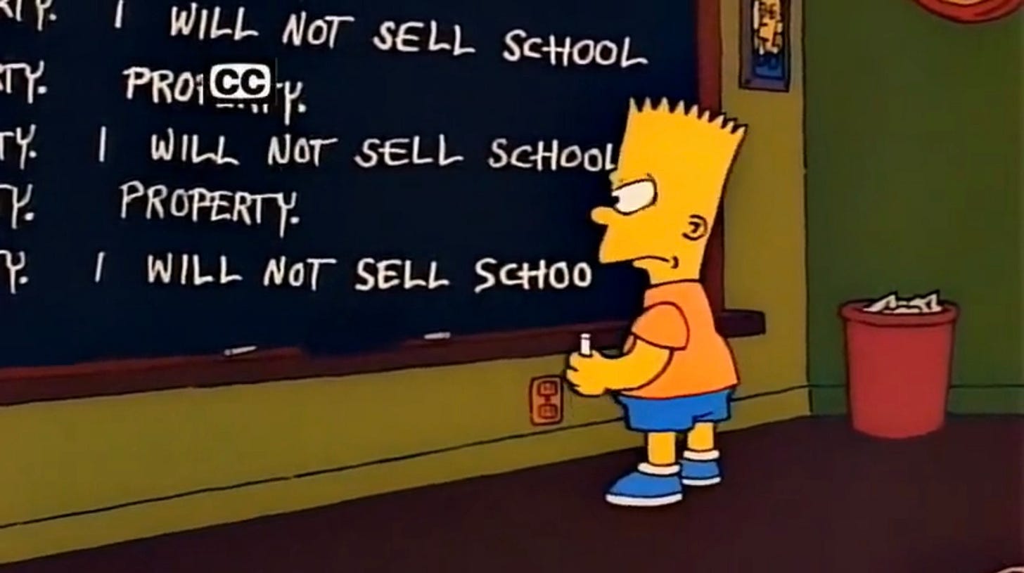 bart simpson hit puberty