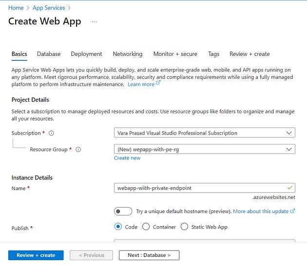 Azure Web Apps - Enabling Public Access with Private Endpoints via ...