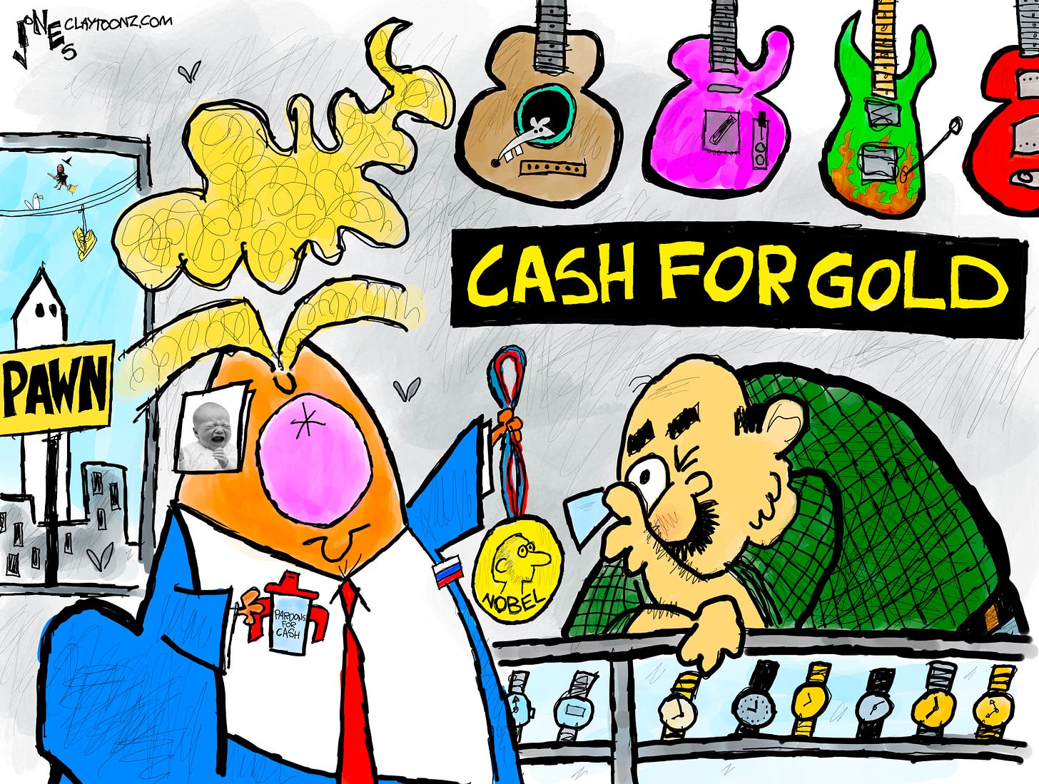 Hardcore Pawn - by Clay Jones - Claytoonz