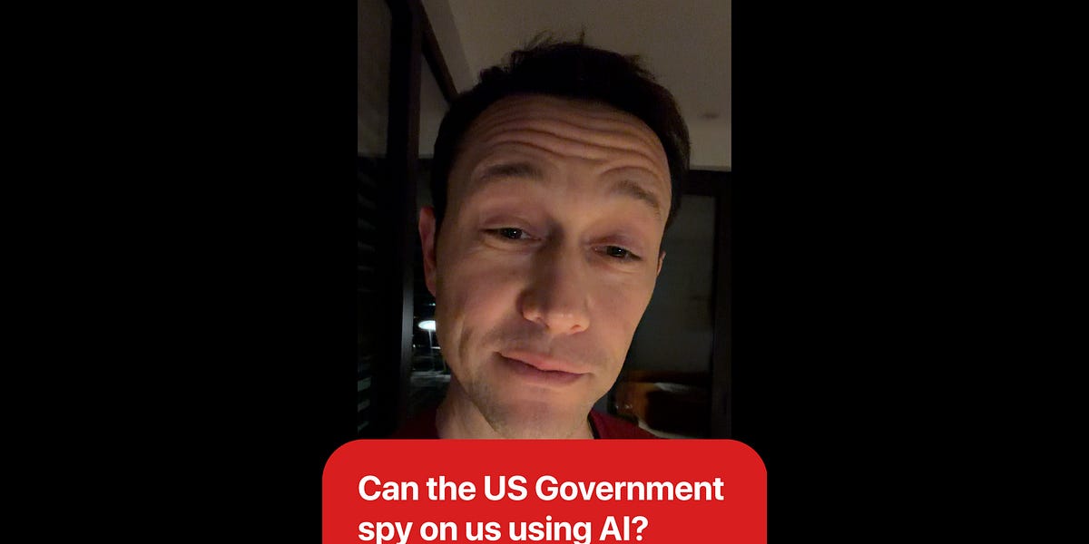 Can the US Government spy on us using AI?