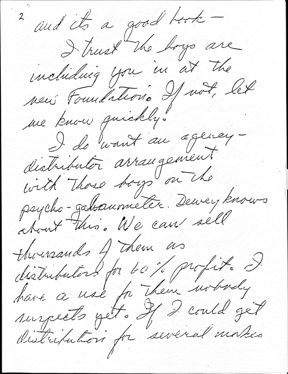 NEW: L. Ron Hubbard letter found with plan to make millions from ...