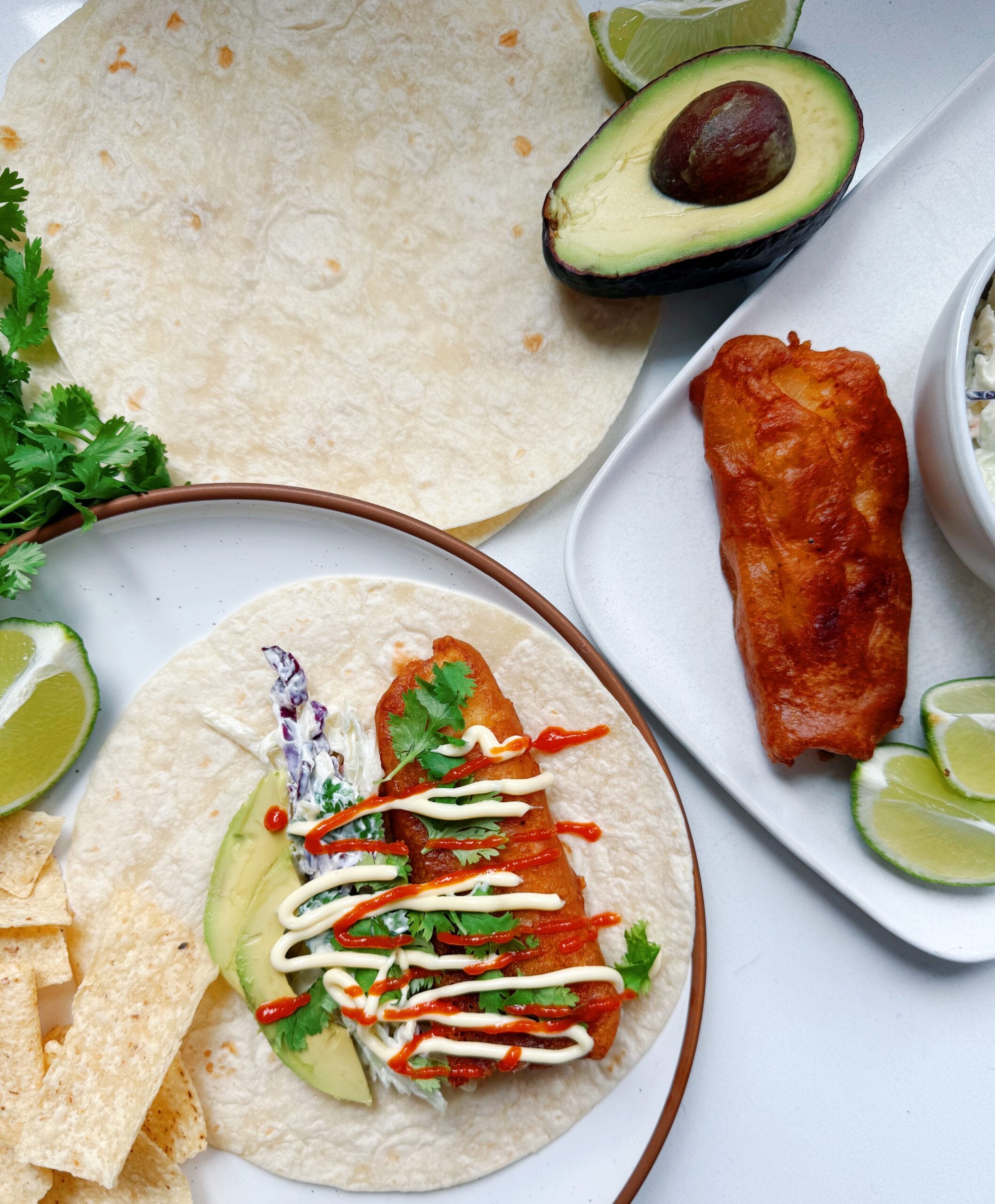 New Year’s Menu: Crispy Fish Tacos with Black-Eyed Pea Salsa 💃🪩