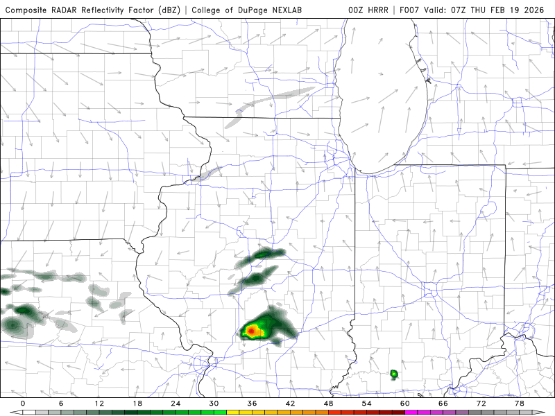 February 19, 6 AM Weather Forecast - by Chad Evans