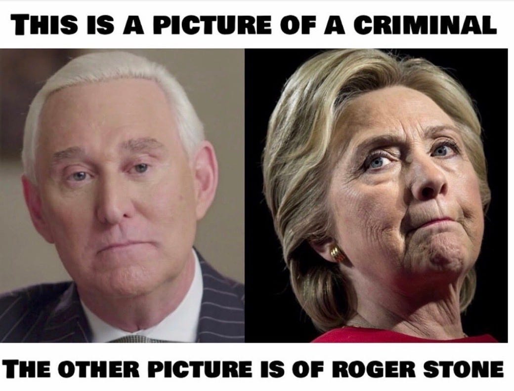 Roger Stone (@rogerstone): "This short-tempered, foul-mouthed, entitled ...