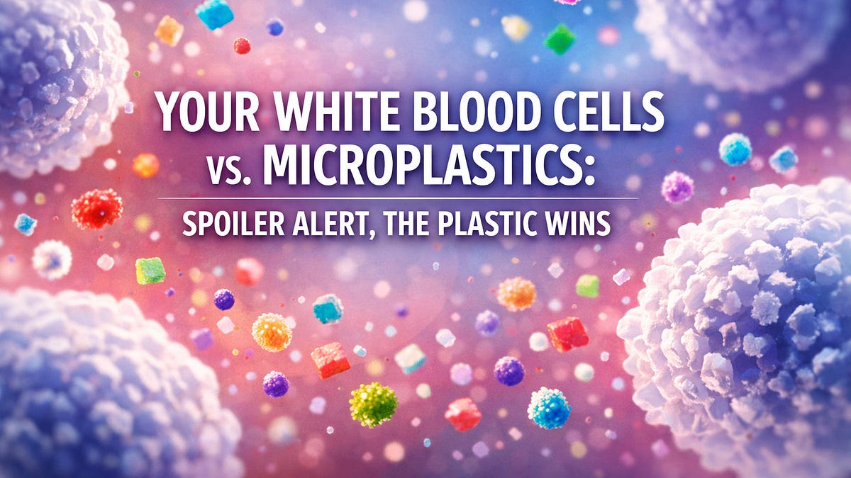 Your White Blood Cells vs. Microplastics: Spoiler Alert, the Plastic Wins