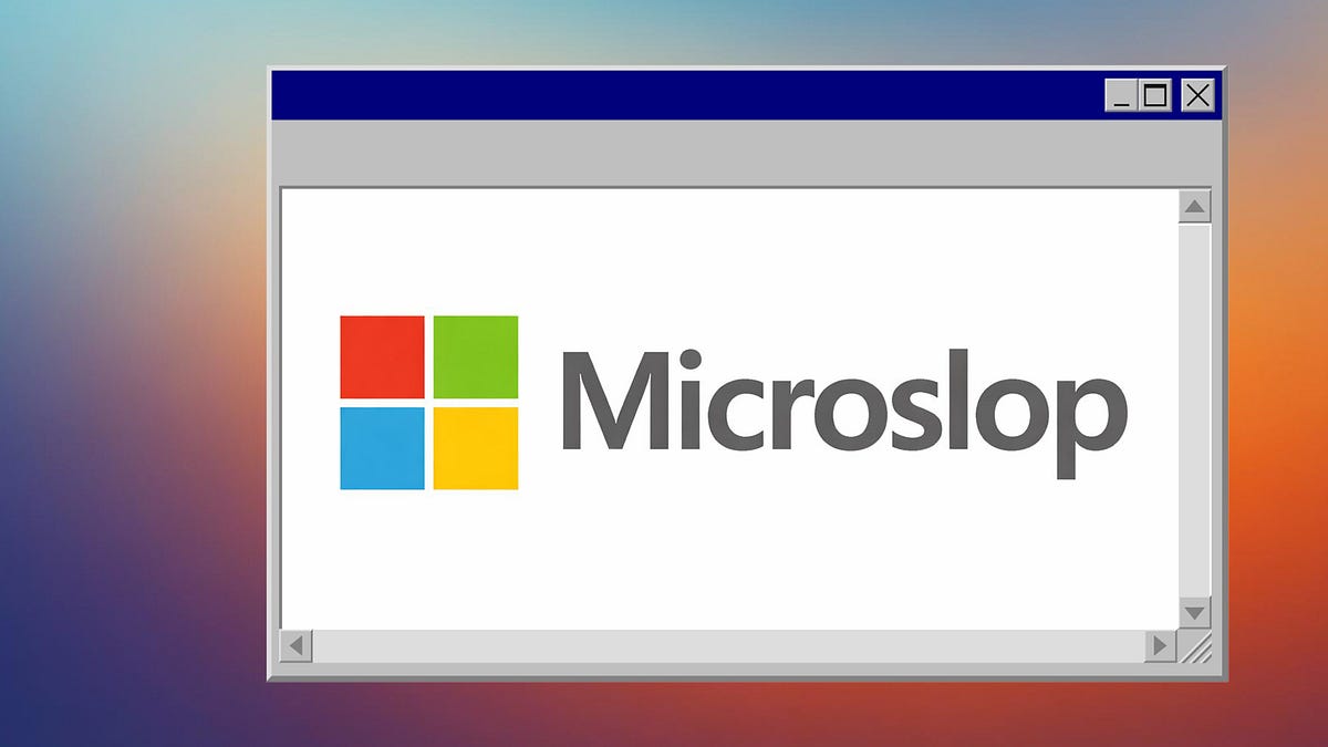 Microsoft’s call to ditch “slop” sparks new meme trend: Microslop