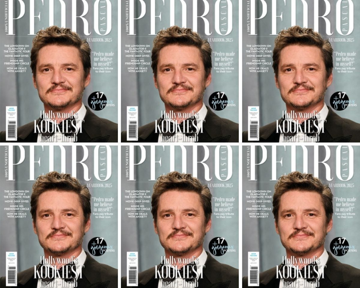 Pedro Pascal, Online Fandom, and Bookazines