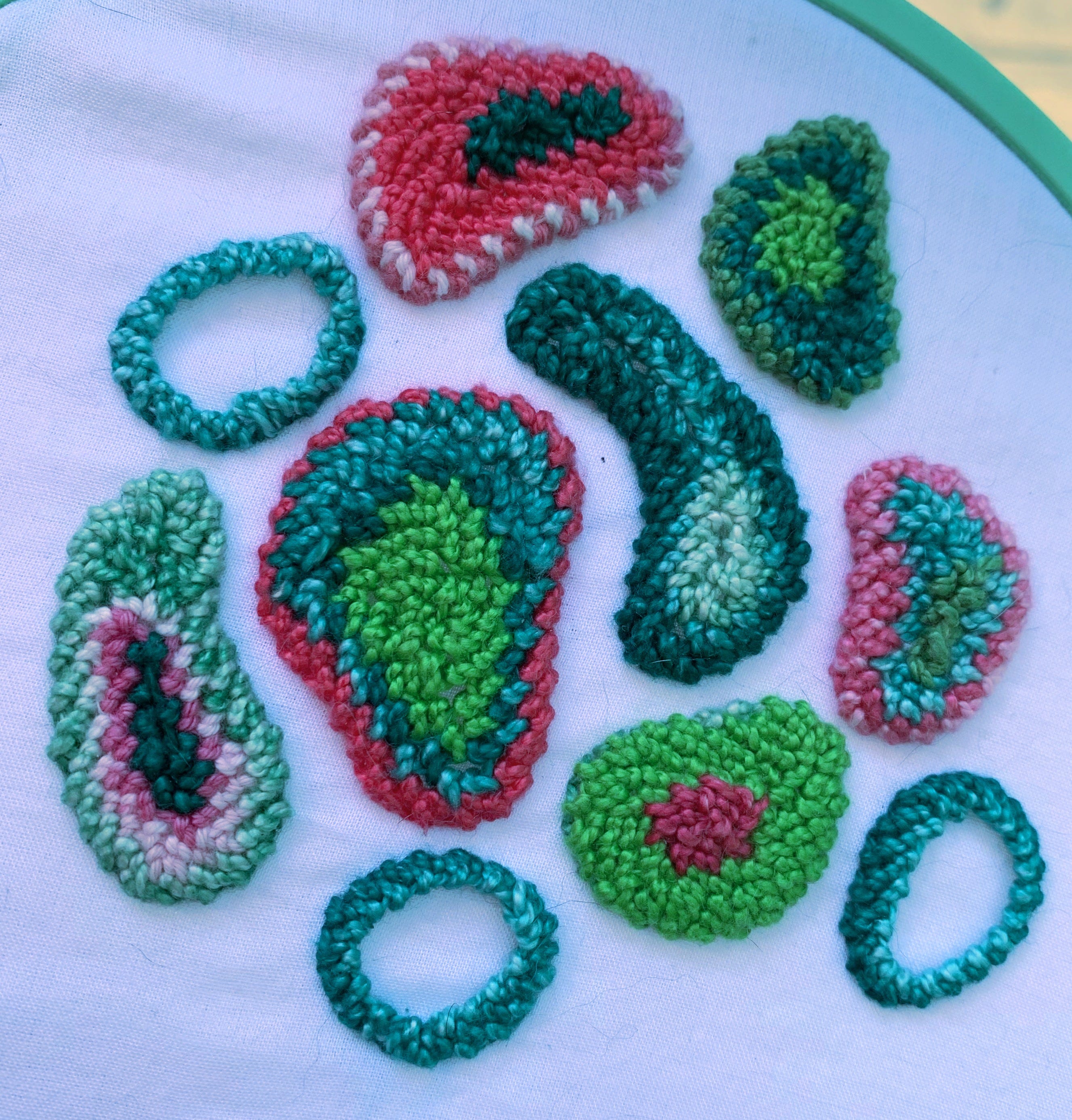 Knots landing - by Janice Weiser - Slow Stitching Circle