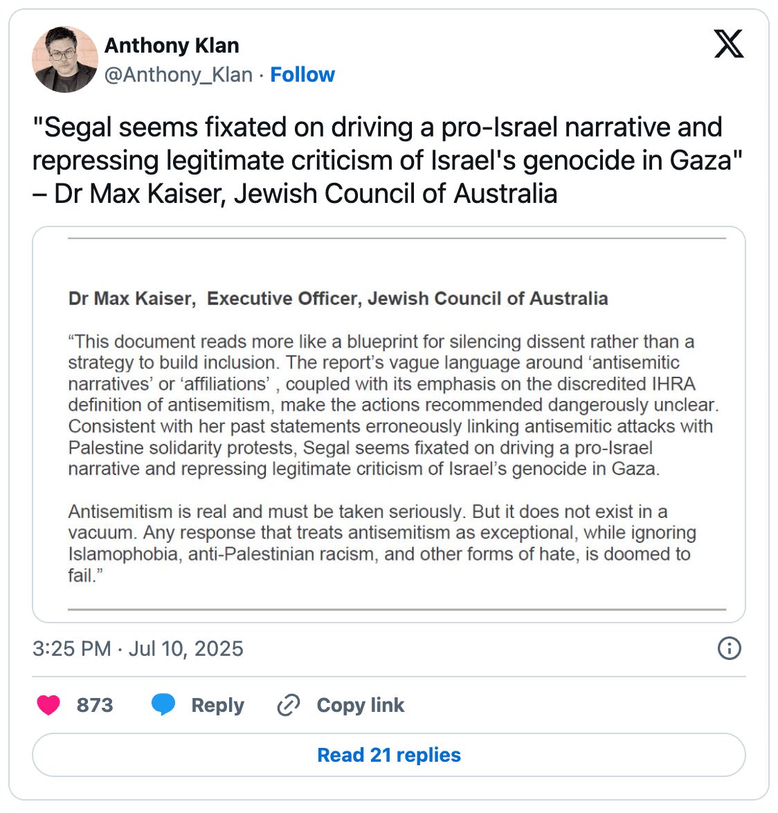 Australia Unveils Plan To Fight "Antisemitism" By Crushing Free Speech