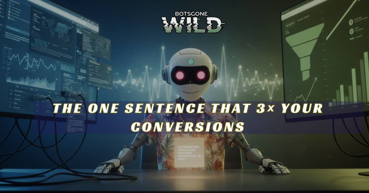 The One Sentence That 3× Your Conversions - by Chuck - BGW