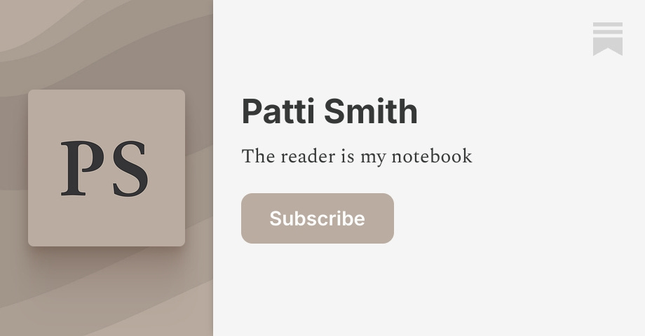 Patti Smith | Substack