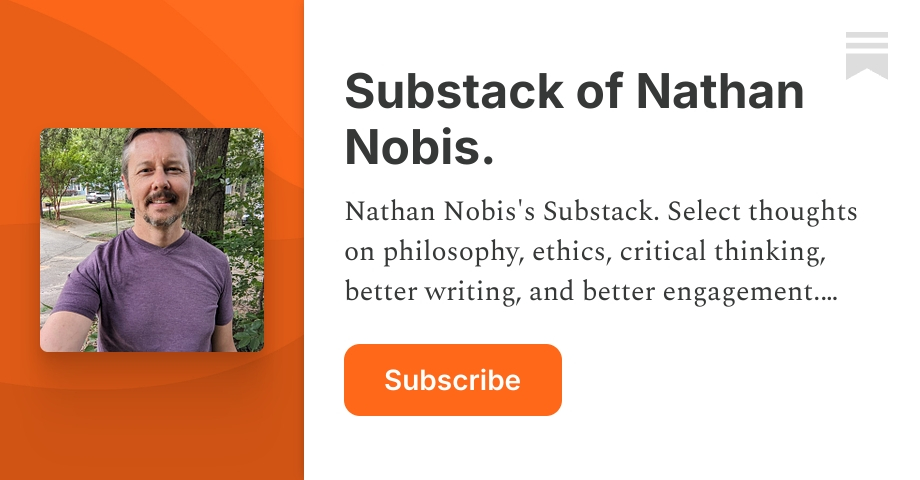 Substack of Nathan Nobis. | Substack