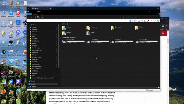 Quick Tip: Activate a Window Simply by Moving Your Mouse Cursor Over it ...