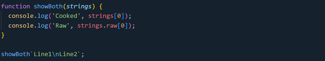 How JavaScript String.raw Lets You Handle Escape Sequences Directly