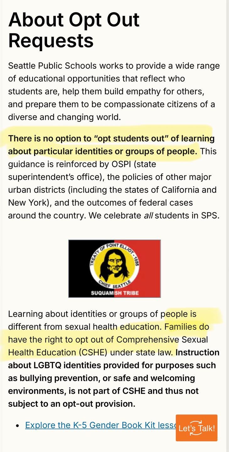 No Opt-Out: WA Schools Mandate LGBTQ Curriculum Across All Subjects