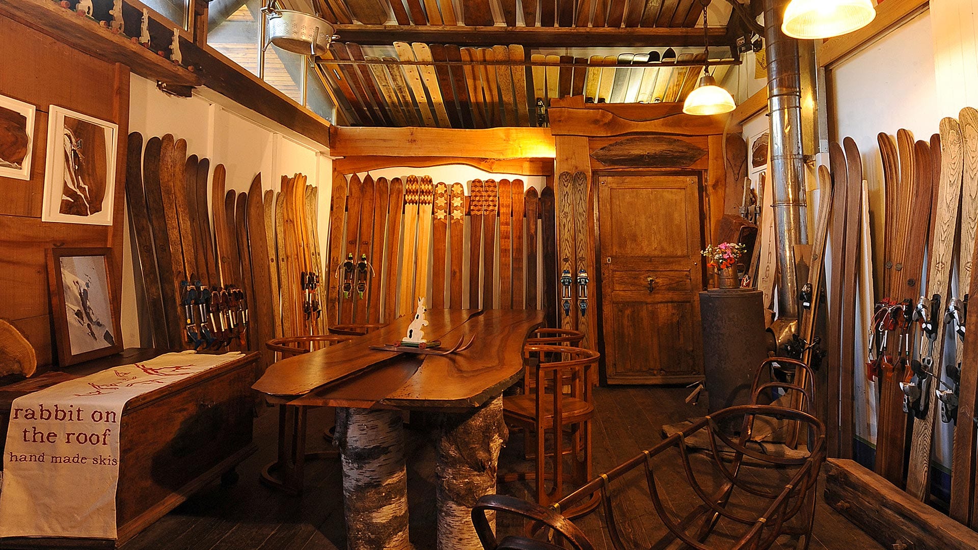 Chasing Powder, and Hand-Carving Wooden Skis in the French Alps