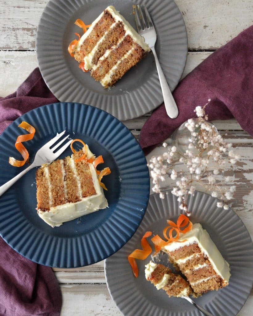 Curly Carrot Cake - by Victoria - Passionate Baker Travels