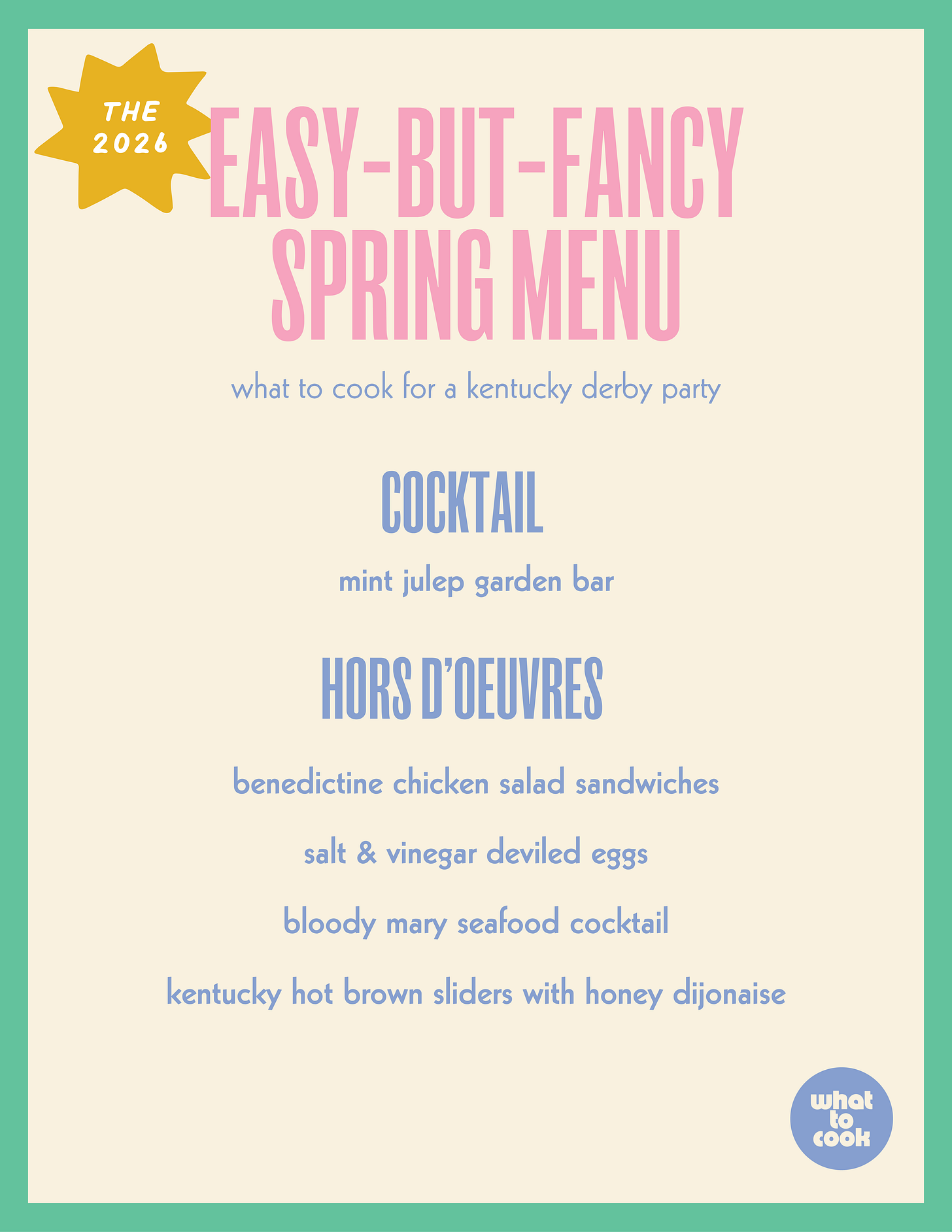 the perfect kentucky derby party menu