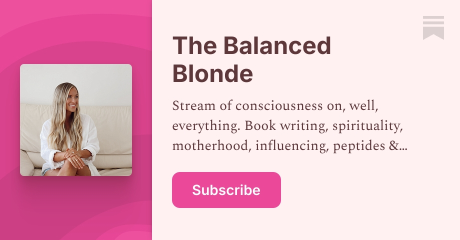 The Balanced Blonde | Jordan Younger | Substack