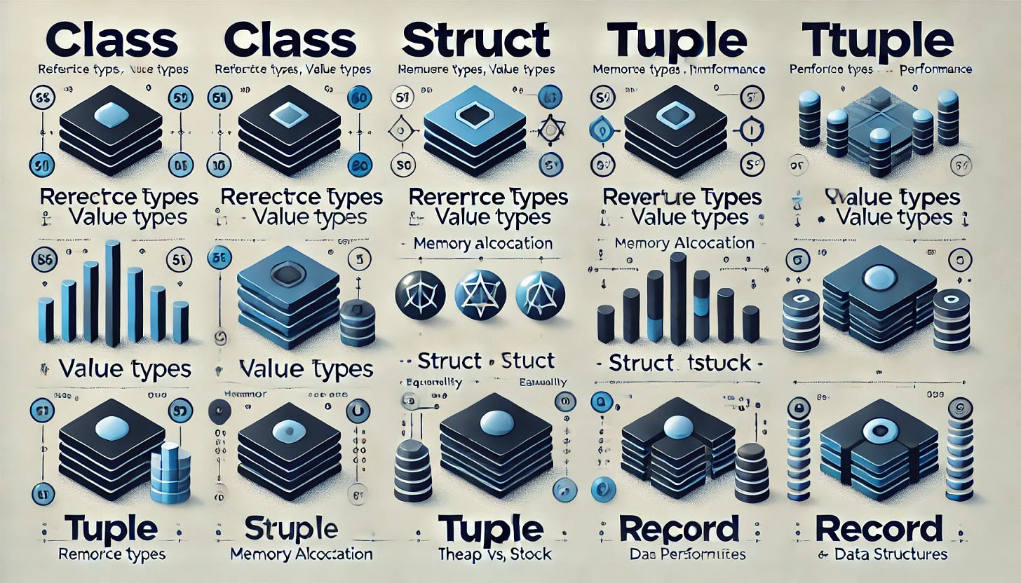 Class vs Struct vs Tuple vs Struct Tuple vs Record: A Comprehensive Comparison