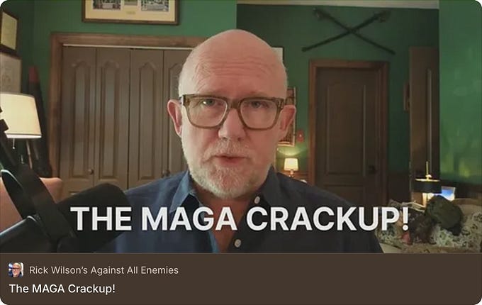 Rick Wilson (@therickwilson): "The MAGA Crackup! Trump’s TERRIBLE ...