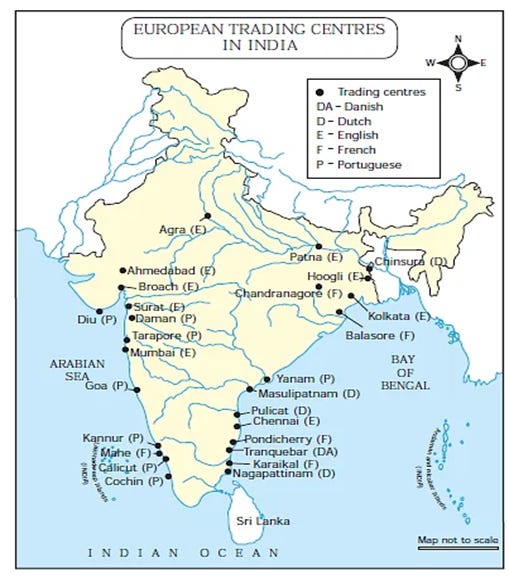 Early English East India Company Settlements