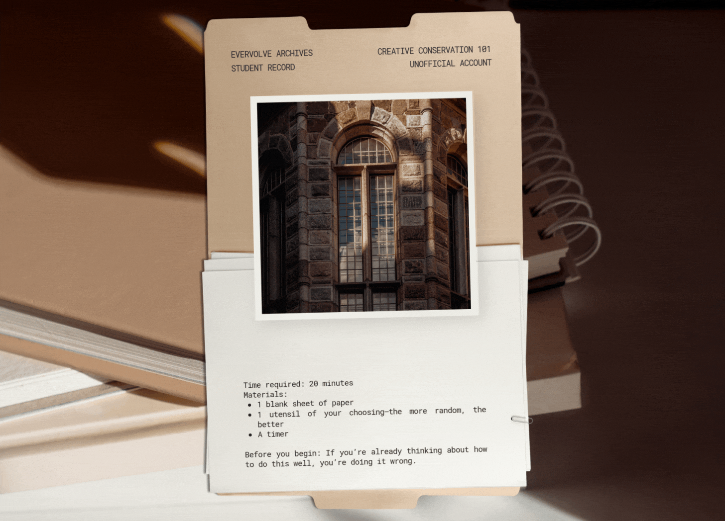 Creative Conservation 101: Prove You're Alive