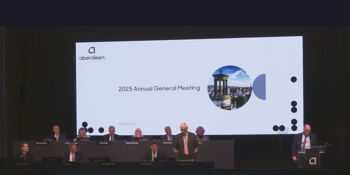 The Tribute to Aberdeen's Outgoing Chair Reminds of Lasting Governance ...