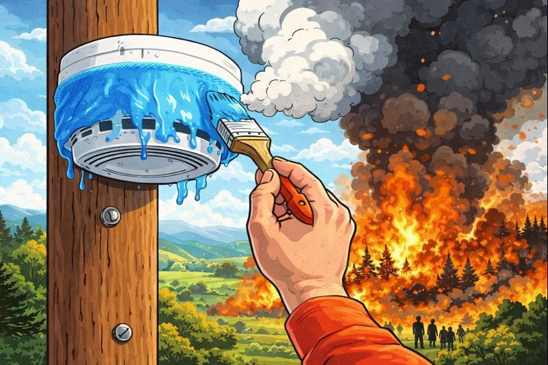 America, Please Ignore the Fire While We Repaint the Smoke Alarm