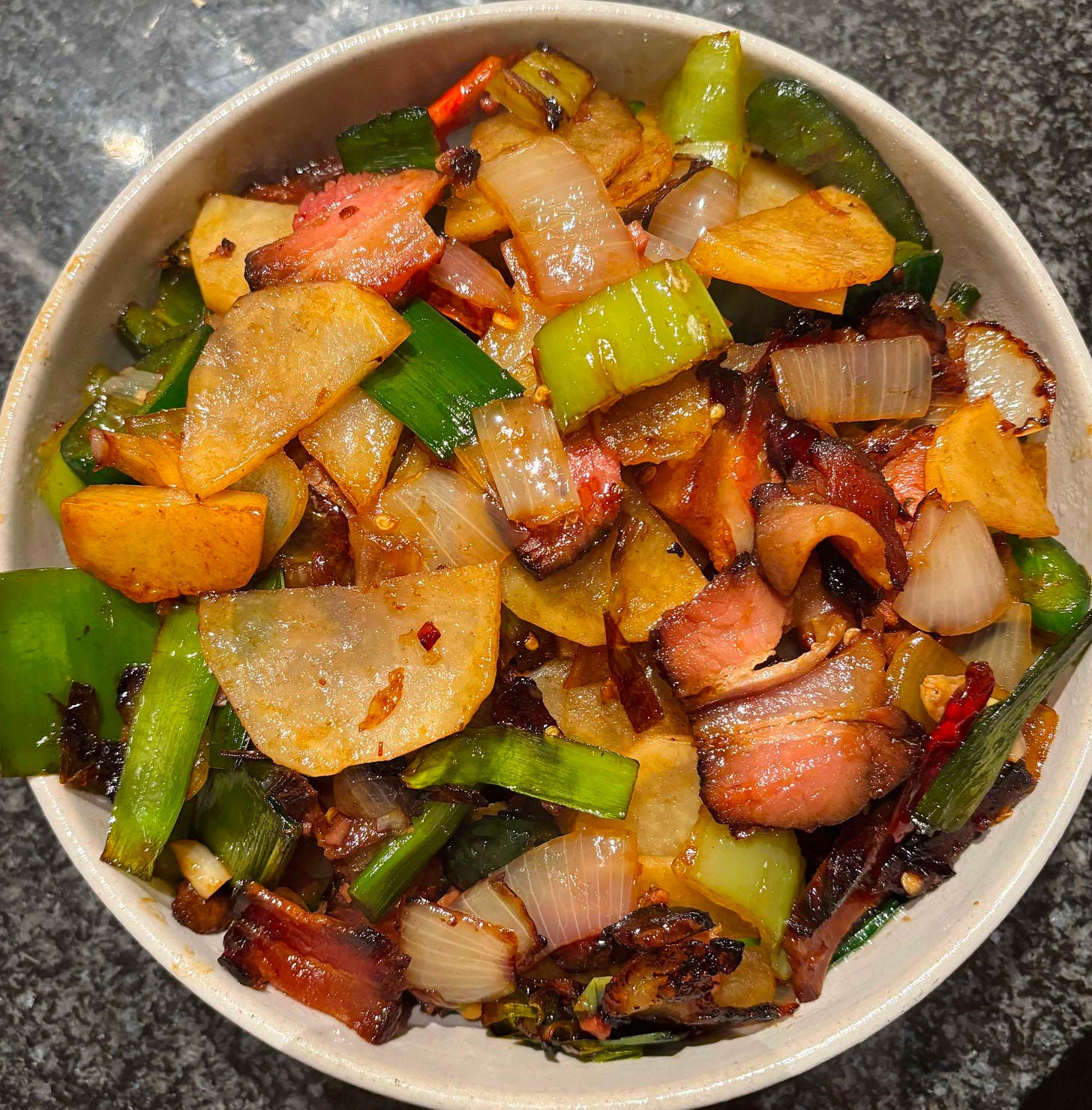 Chinese Bacon (from Costco) Stir Fry Recipe - by Liu La La