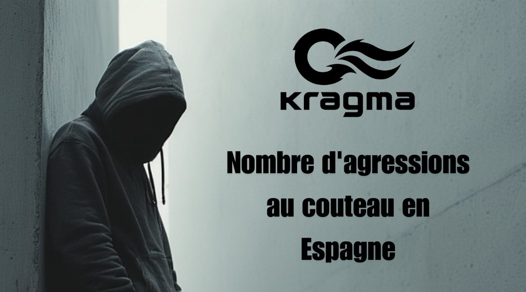 Nombre d'agressions au couteau en Espagne - by Jiss