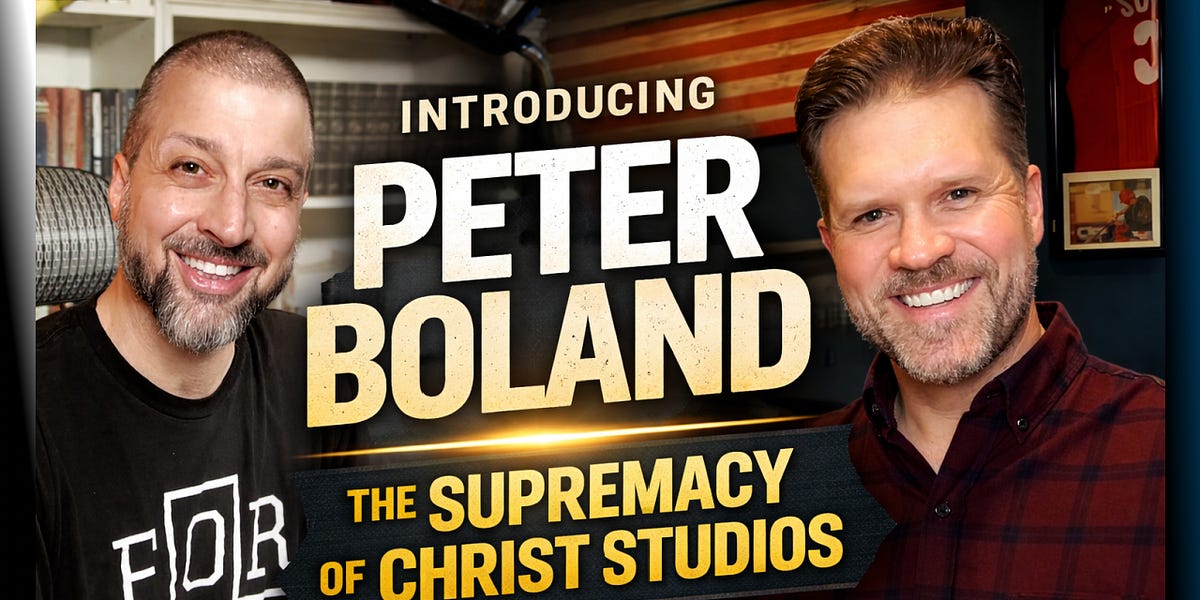 Live with Peter Boland: The Supremacy of Christ versus Christian Zionism