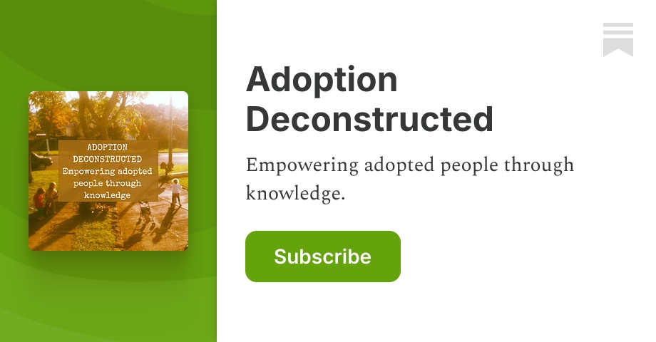 Adoption Deconstructed | Dr Barbara Sumner | Substack
