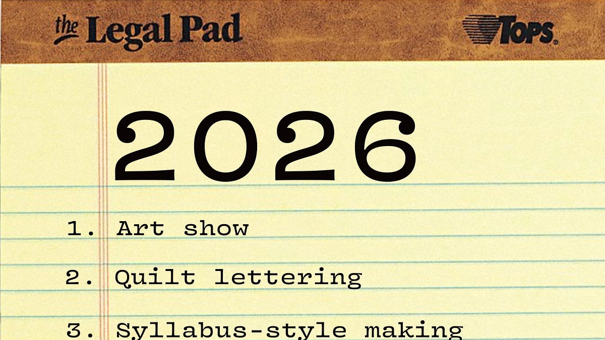 2026 Manifesto - by Sadie Egan - Ordinary Thrills