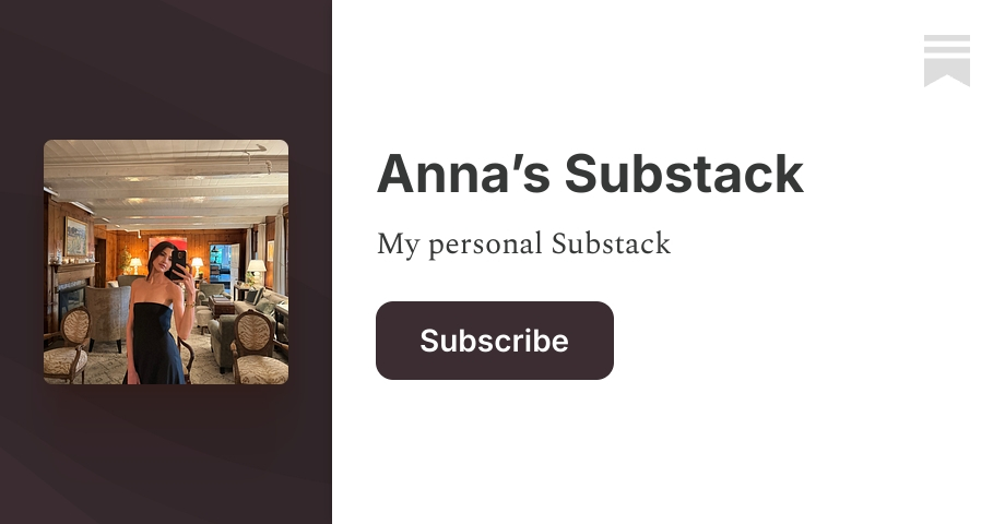 Anna’s Substack | Anna Porte | Substack