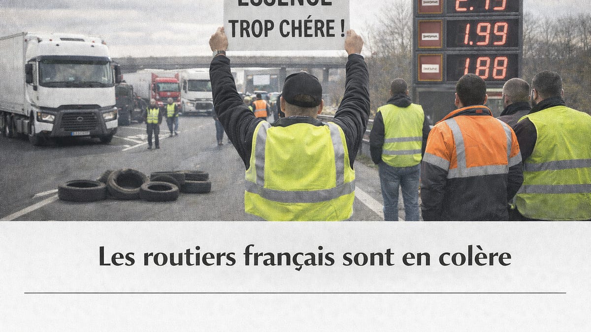 French truck drivers are angry. - by Yann, French Teacher