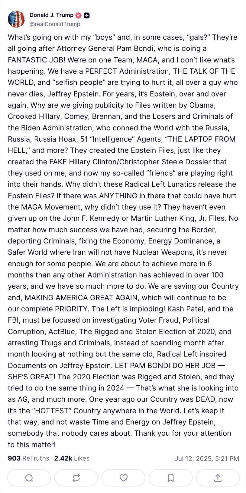 Mad King Trump vs. Return of Son of Jeffrey Epstein, by Kevin Barrett ...