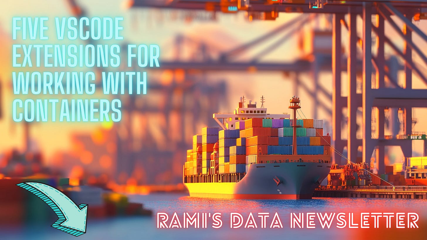 Five VScode Extensions for Working with Containers